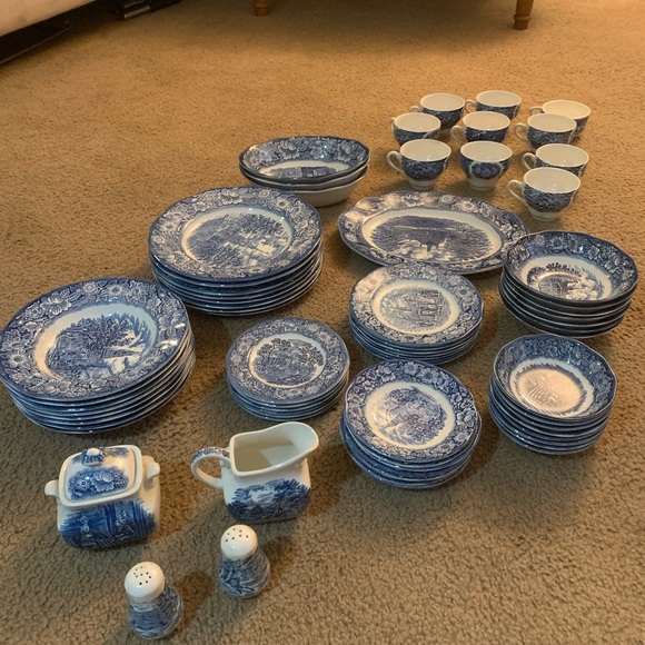 Kitchen | Liberty Blue Staffordshire Dinnerware | Poshmark